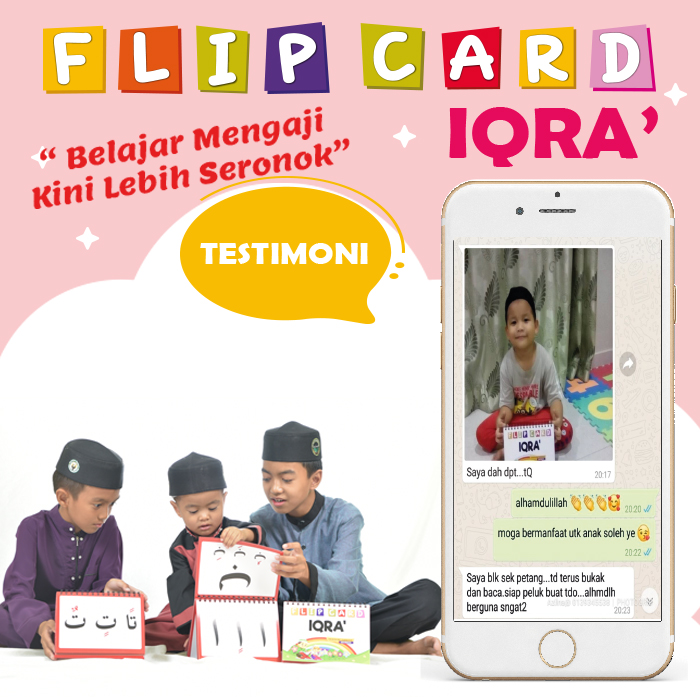 Koleksi Testimoni Flip Card IQRA - MommyHappy