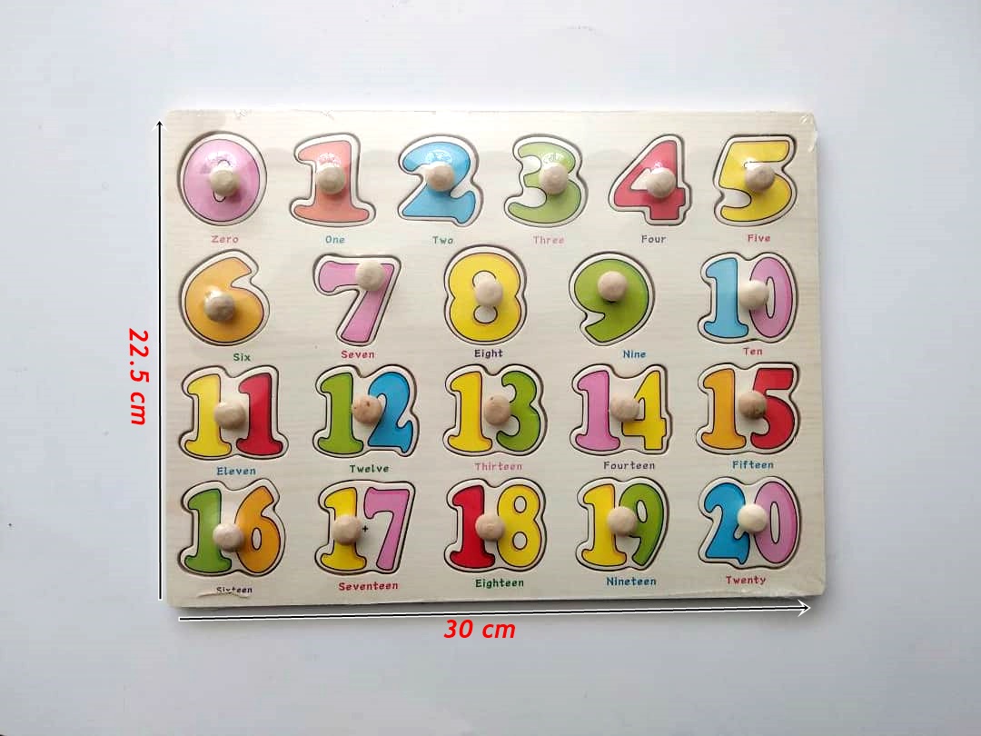 ET14 : WOODEN PUZZLE NOMBOR 0-20 - MommyHappy