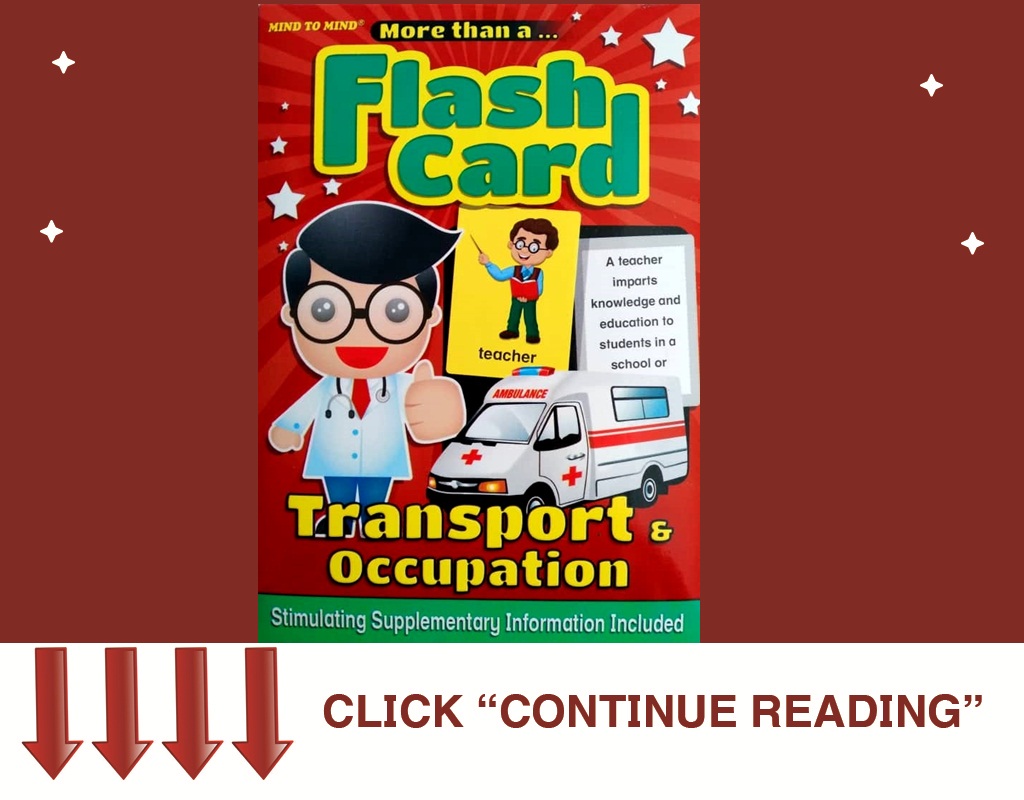 FLASH CARD TRANSPORT AND OCCUPATION | MommyHappy