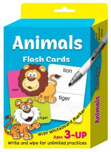 FC49-FLASHCARD ANIMALS WITH WHITEBOARD MARKER | MommyHappy