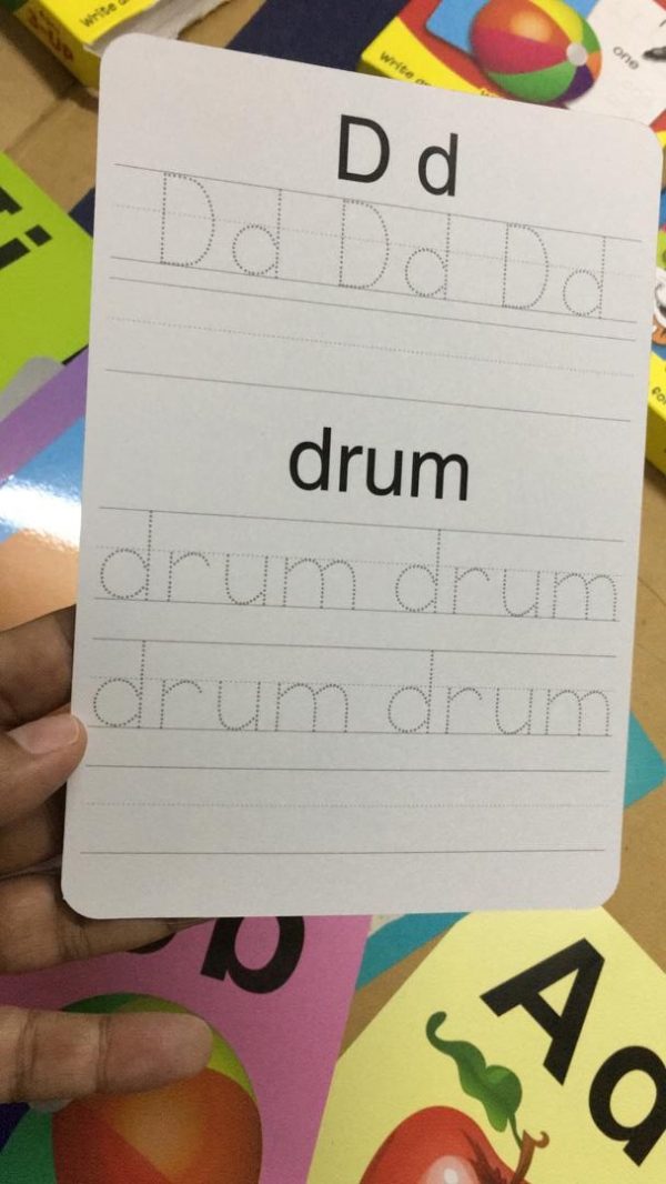 FC50-FLASHCARD ALPHABET WITH WHITEBOARD MARKER - MommyHappy