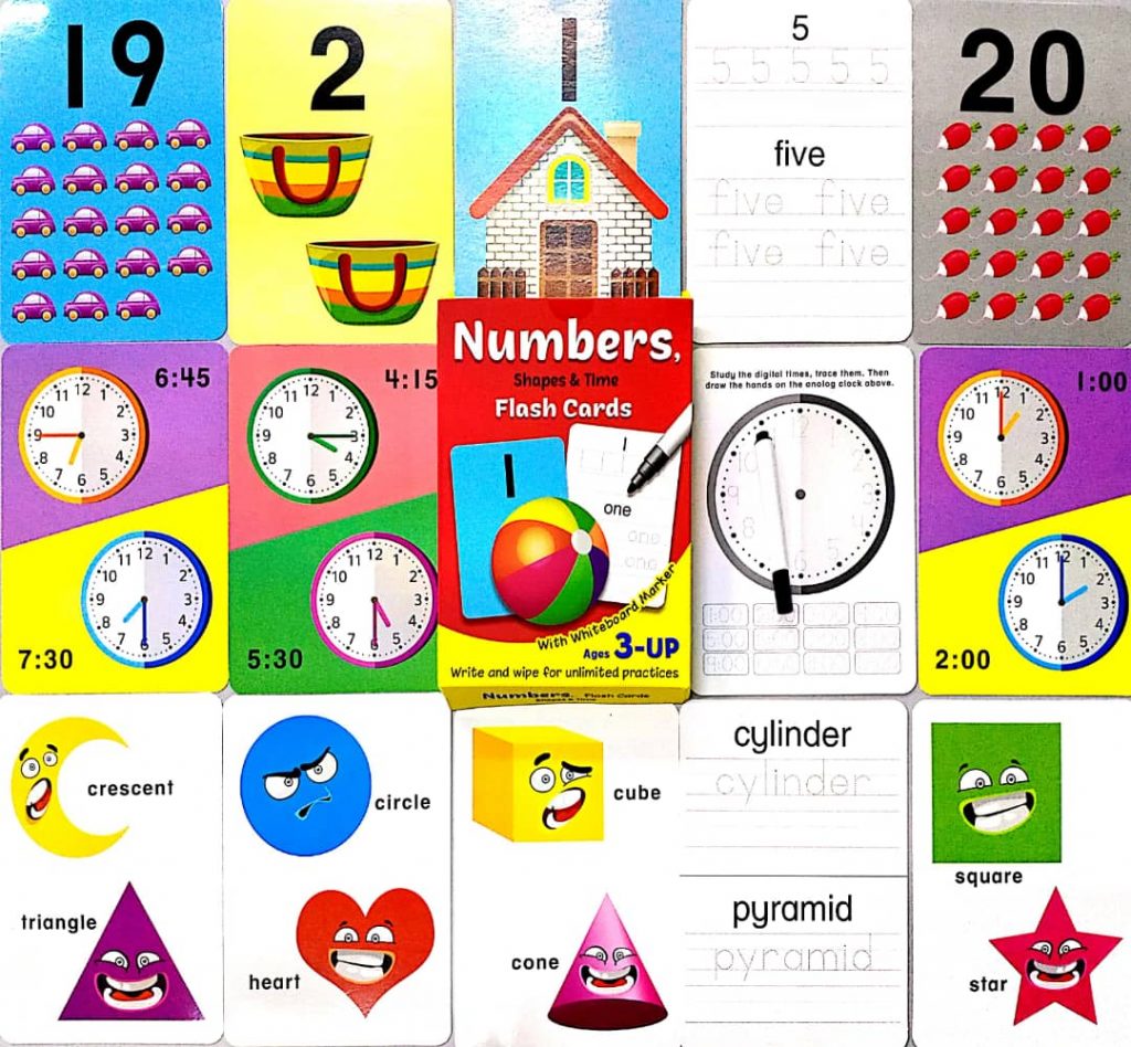 FC51-FLASHCARD NUMBERS WITH WHITEBOARD MARKER - MommyHappy