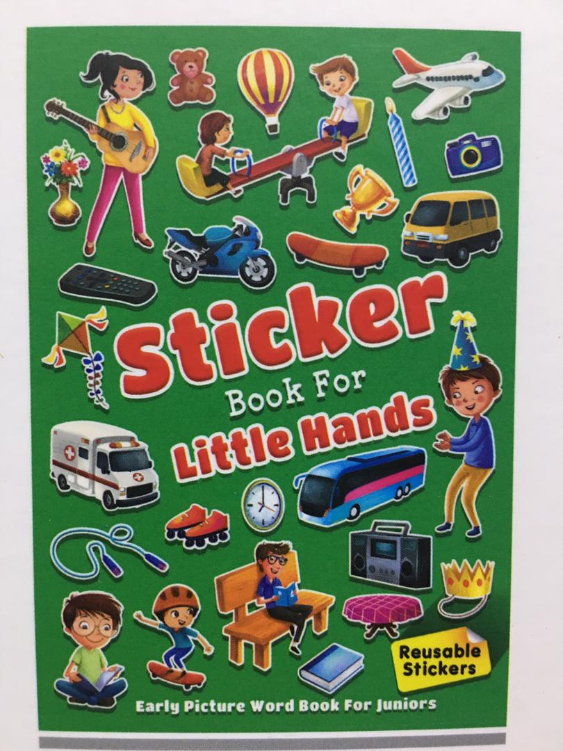 STICKER BOOK FOR LITTLE HANDS GREEN - MommyHappy
