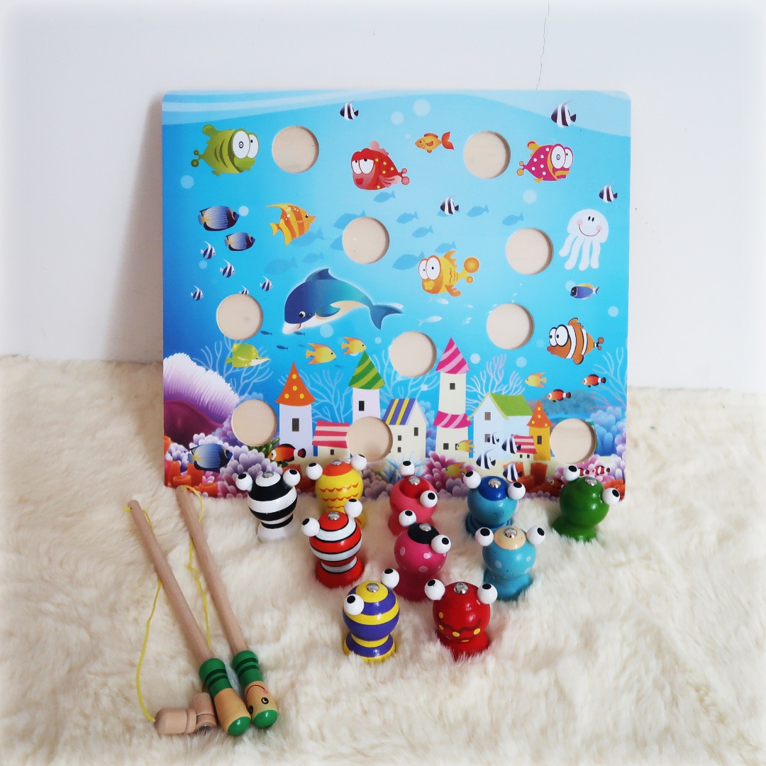 ET201-WOODEN TOYS 3D FISHING - MommyHappy