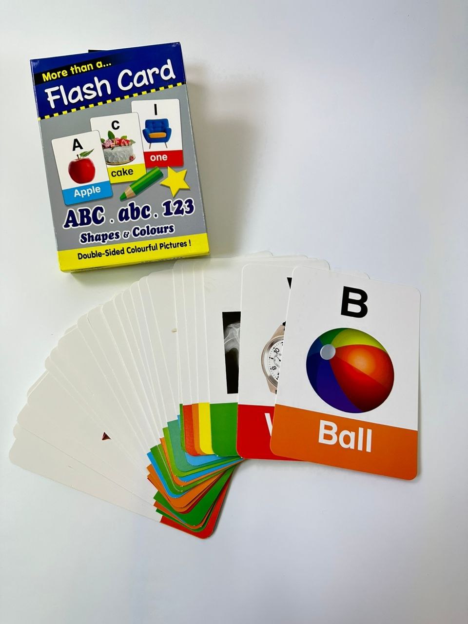 FC56 : FLASHCARD ABC, abc, 123, Shape & colour - MommyHappy