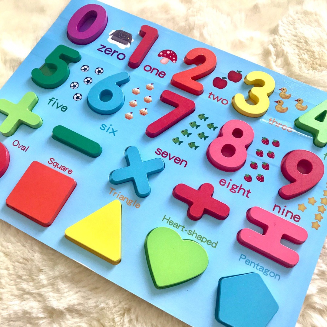 3D WOODEN PUZZLE NUMBER AND ALPHABET – MommyHappy