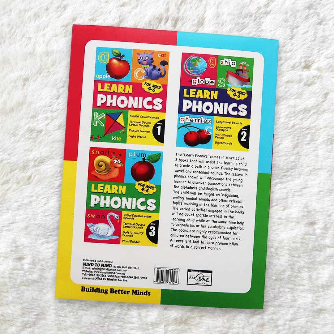 BK119 - BUKU LEARN PHONICS BOOK 1 - MommyHappy