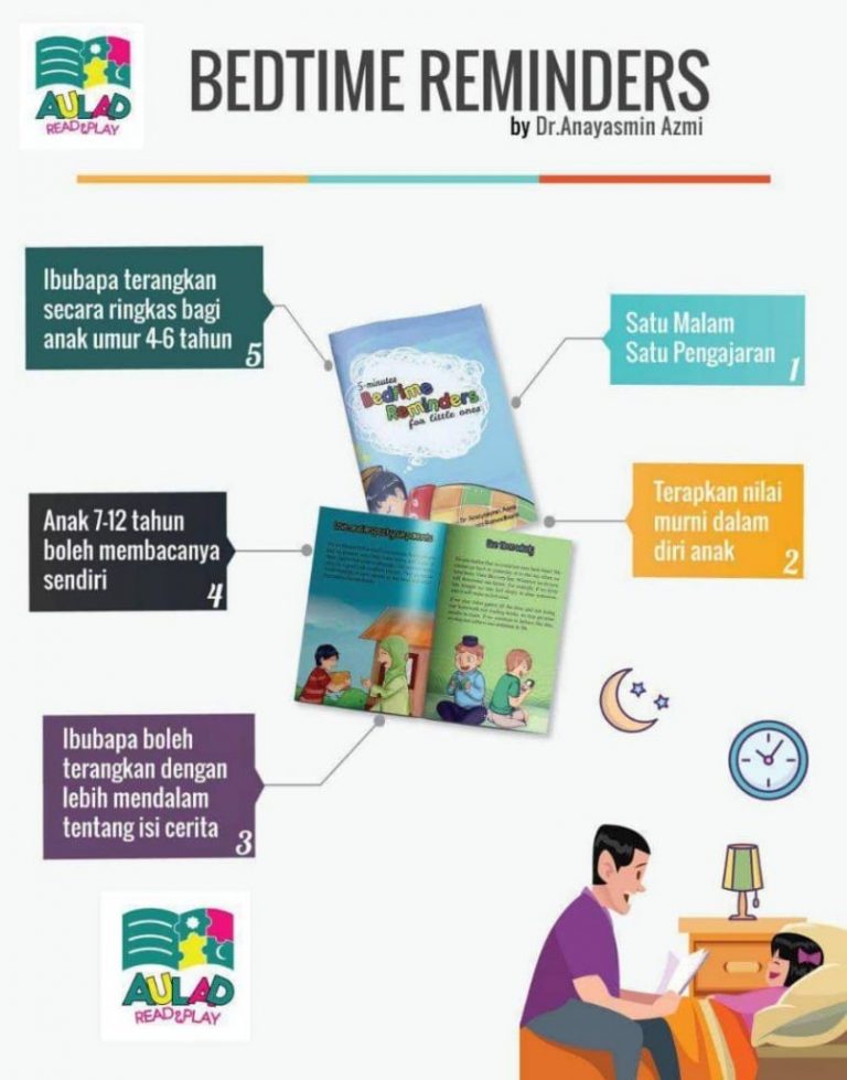 BK45- 5 MINUTES BEDTIME REMINDERS - MommyHappy