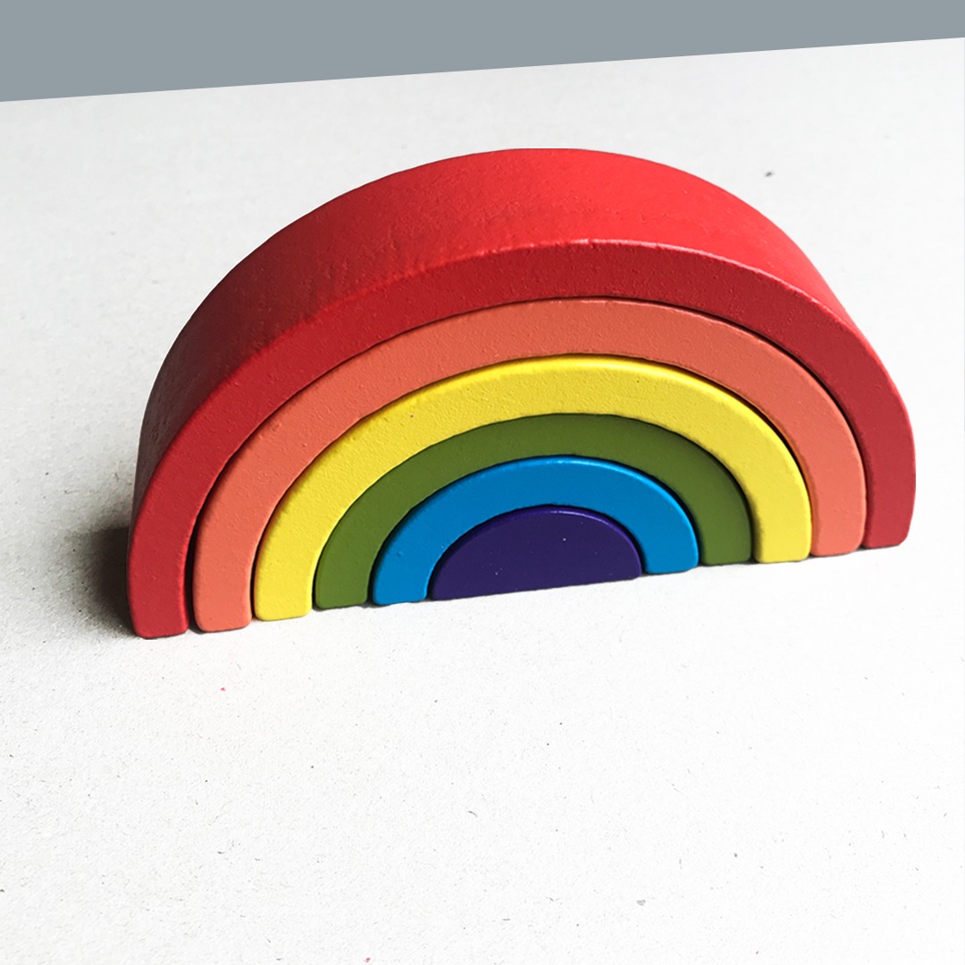 DISET06 - RAINBOW ARCHED BUILDING BLOCK - MommyHappy
