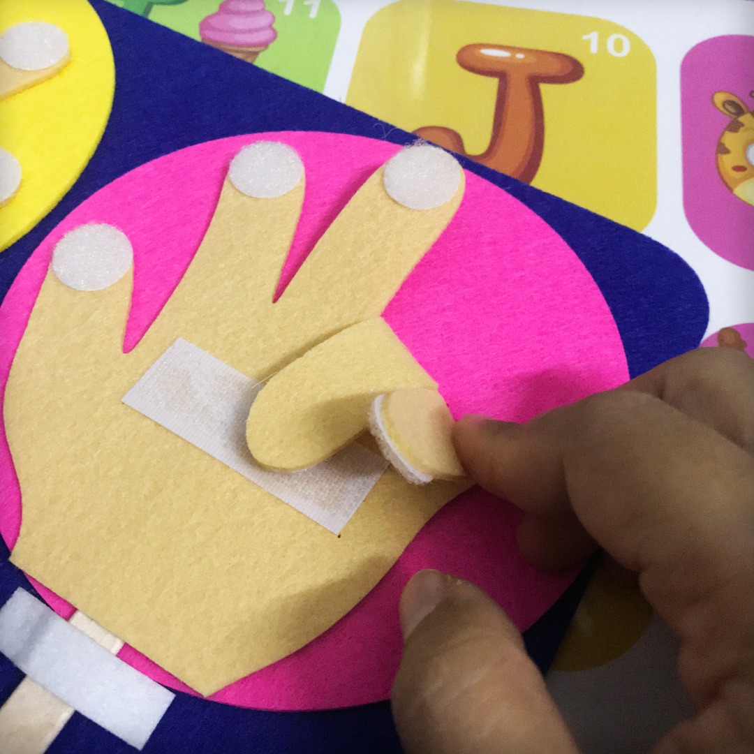 FINGER COUNTING NUMBER FELT - MommyHappy