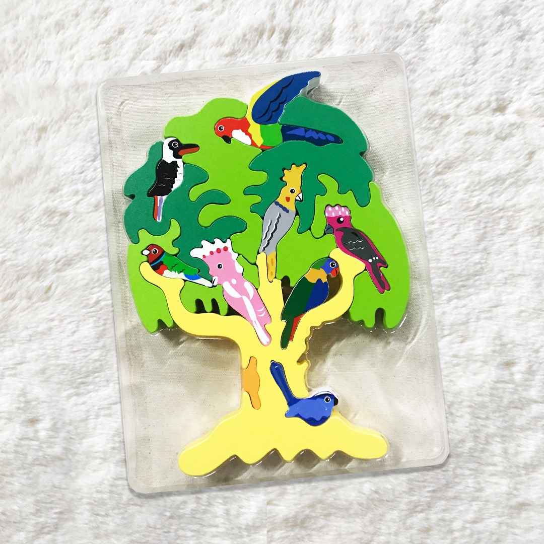 FEBET06-BIRD TREE PUZZLE DIY BLOCKS - MommyHappy
