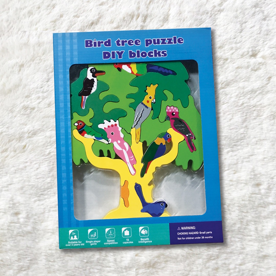 FEBET06-BIRD TREE PUZZLE DIY BLOCKS – MommyHappy