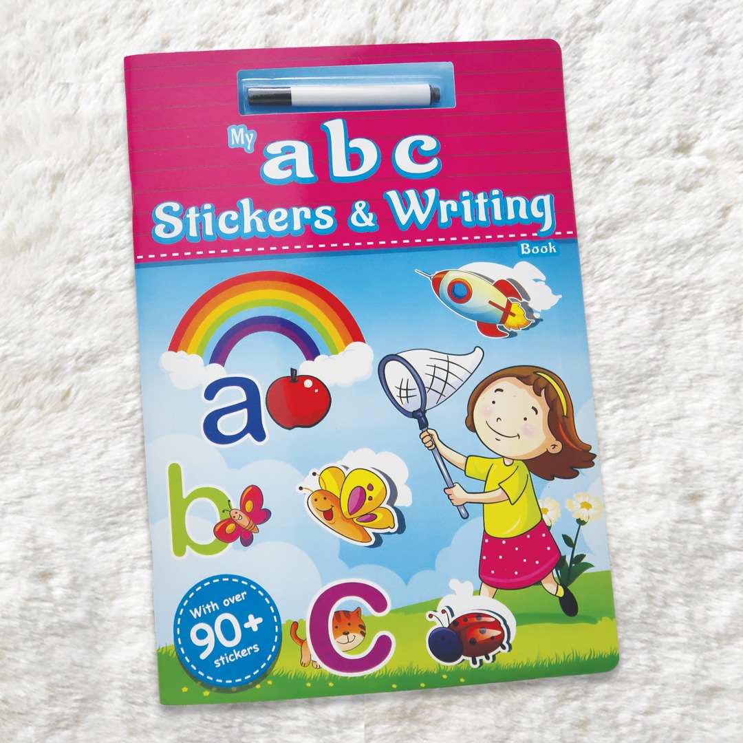 BA76 : BUKU MY ABC LOWERCASE STICKERS AND WRITING – MommyHappy