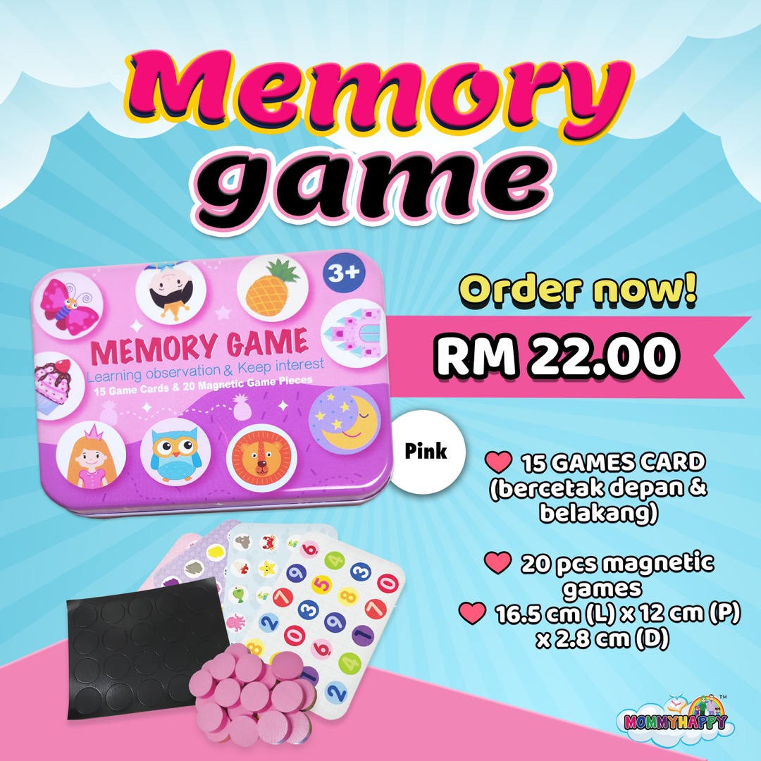 Memory games (Box Pink) - MommyHappy