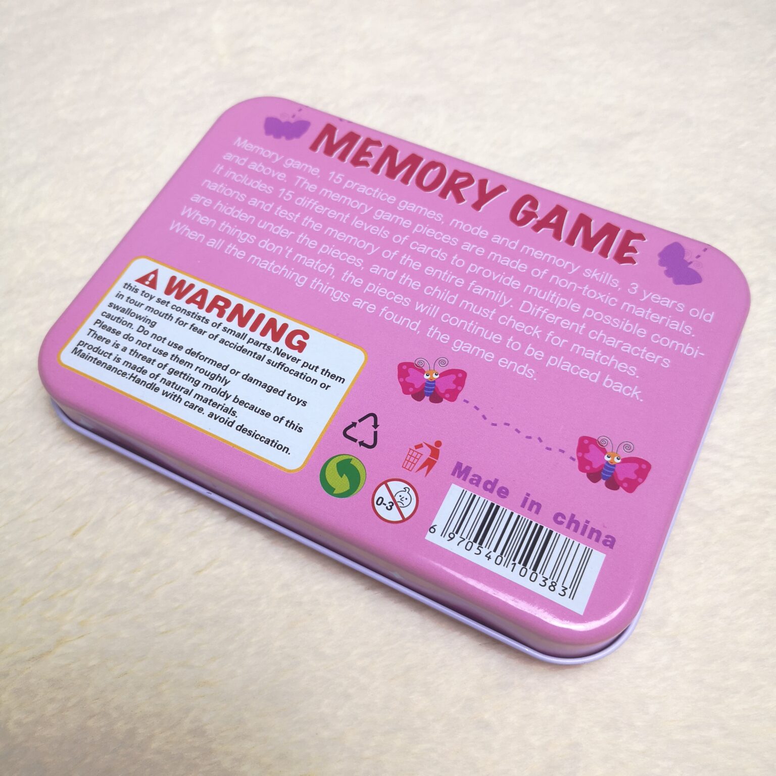 Memory games (Box Pink) - MommyHappy