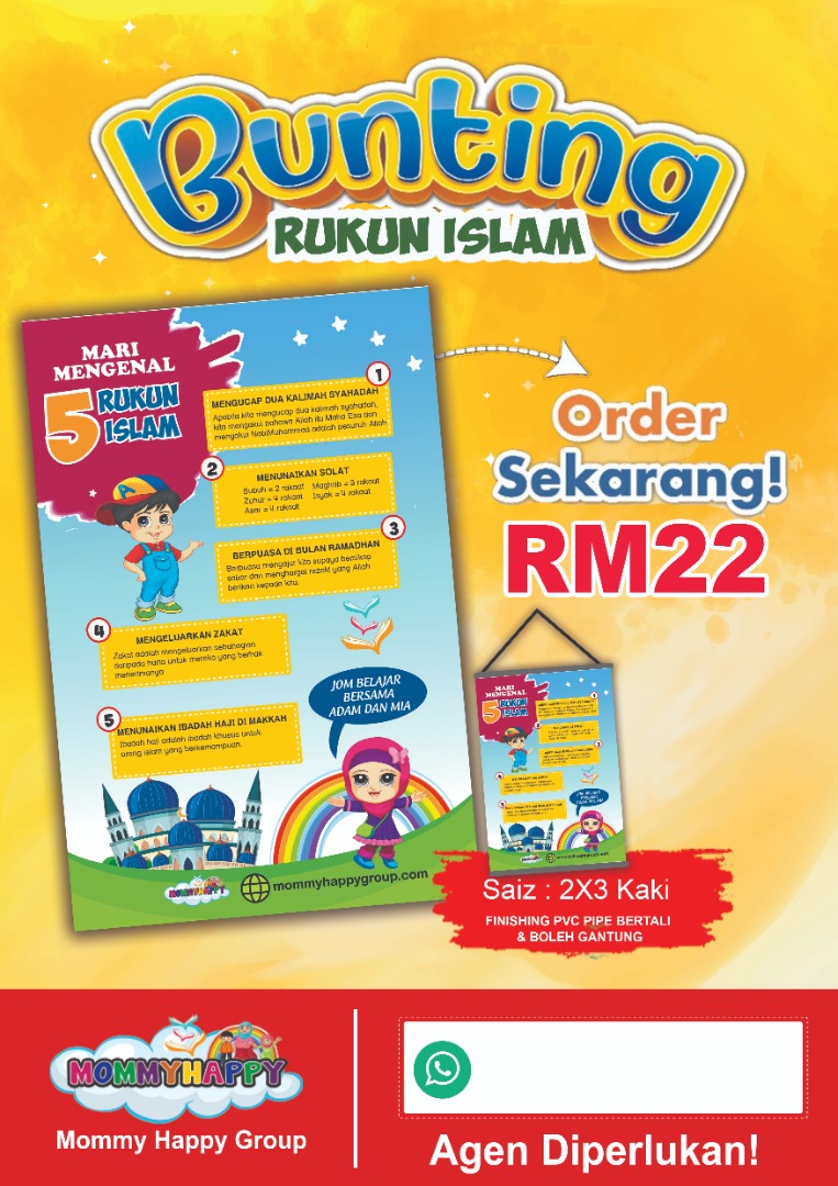 PO38- BANNER RUKUN ISLAM - MommyHappy
