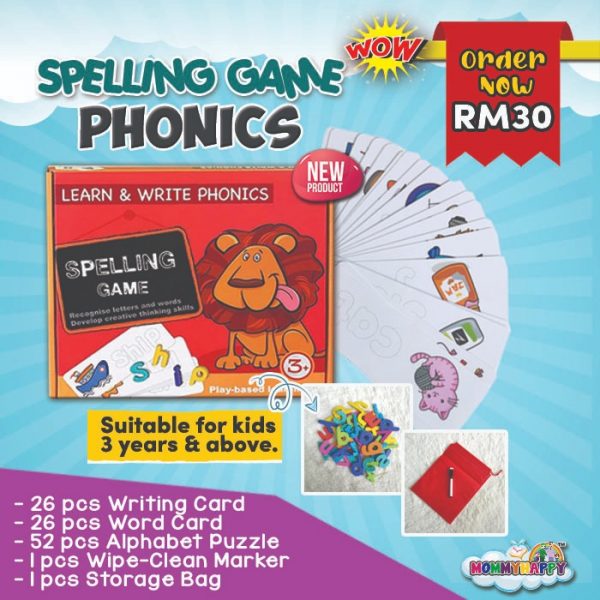 SPELLING GAME - PHONICS - MommyHappy