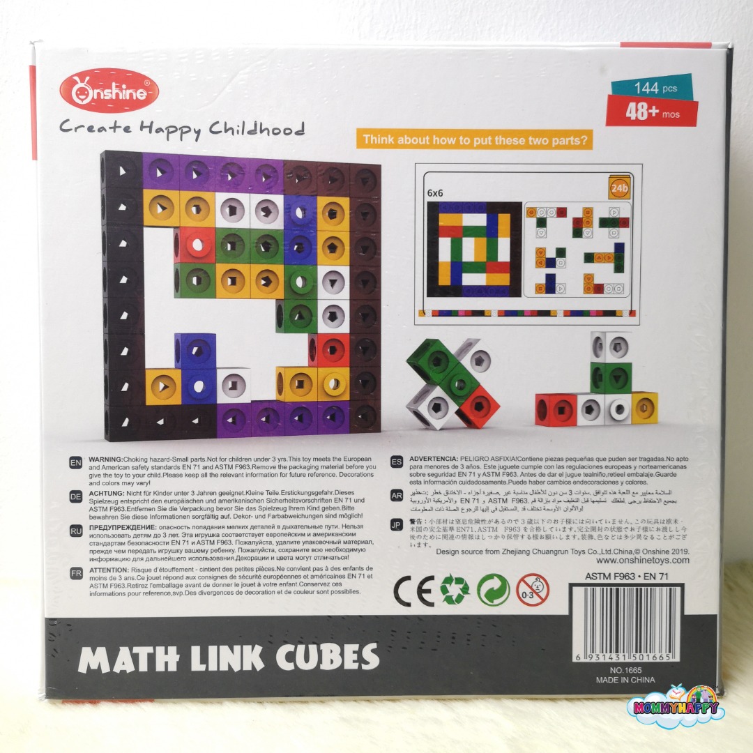 MATH LINK CUBES - MommyHappy