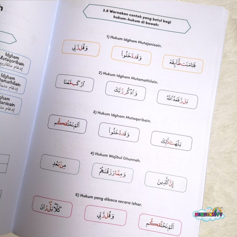 BUKU LATIHAN MUDAHNYA BELAJAR ILMU TAJWID – MommyHappy