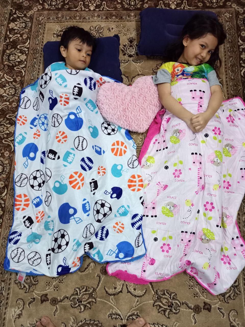 BLANKET05 : SELIMUT BALDU ANIMAL TURQUOISE + FREE GIFT MINI BAG ...