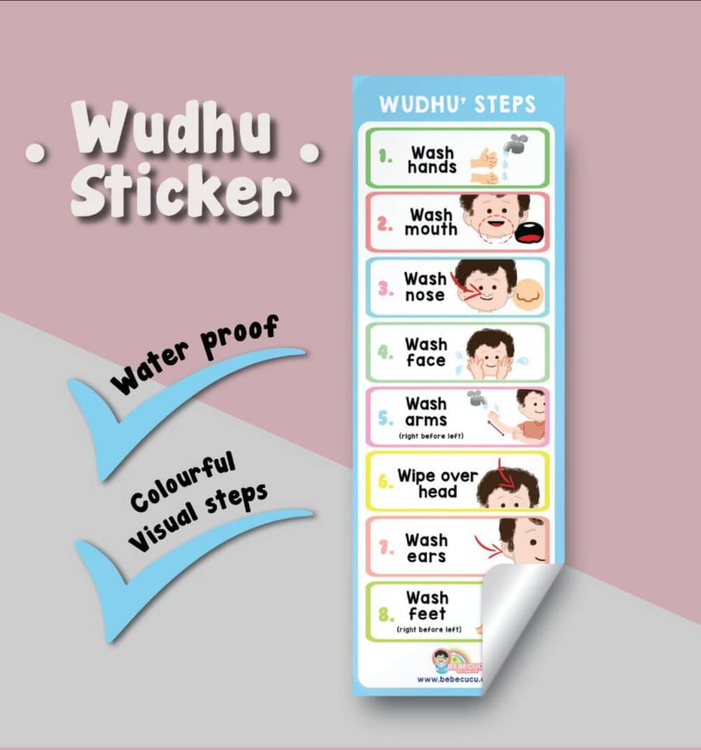 BOR-PD19 : BORONG STICKER WUDHU - MommyHappy