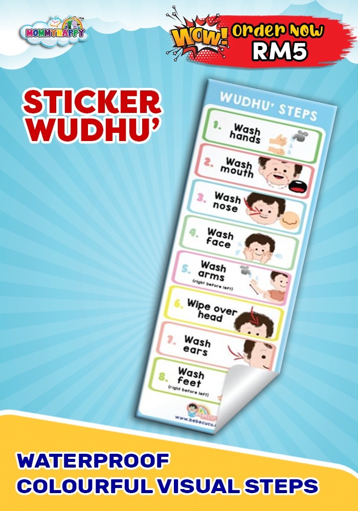 PD19 : STICKER WUDHU - MommyHappy