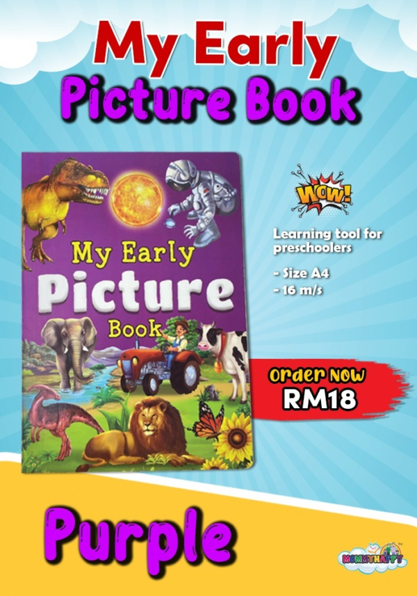 MY EARLY PICTURE BOOK (PURPLE) - MommyHappy