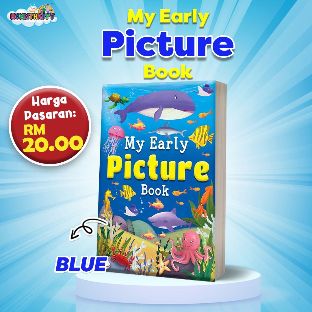 MAYBK04-MY EARLY PICTURE BOOK (BLUE) - MommyHappy