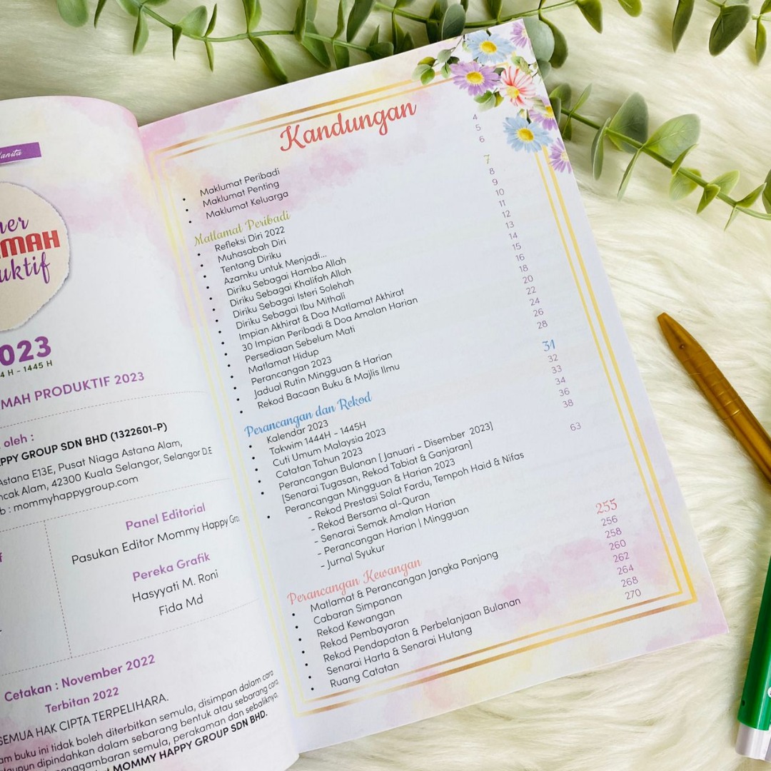 PLANNER MUSLIMAH 2023 - MommyHappy