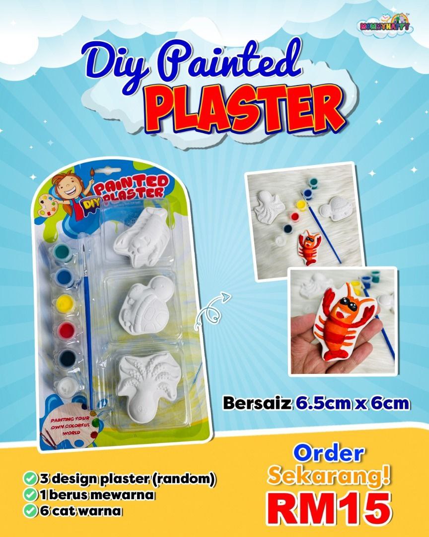 DIY PAINTED PLASTER - MommyHappy