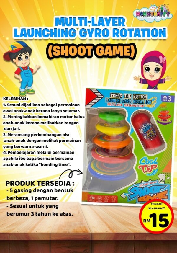 MULTI LAYER LAUNCHING GYRO ROTATION (SHOOT GAME) - MommyHappy