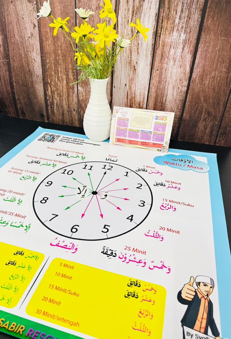 POSTER JAM & BAHASA ARAB UPKK – MommyHappy