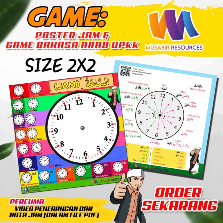 POSTER JAM & BAHASA ARAB UPKK – MommyHappy