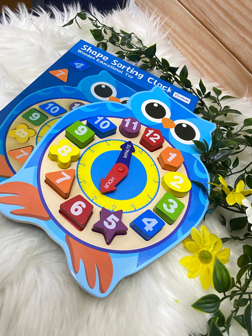 OWL SHAPE SORTING CLOCK - MommyHappy