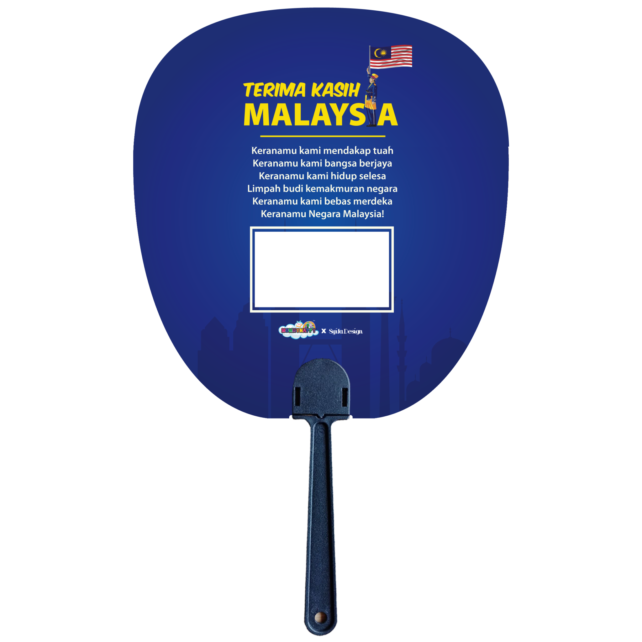 KIPAS MALAYSIA MOMMY HAPPY x SYIFA DESIGN (MALAYSIA MERDEKA) – BIRU ...