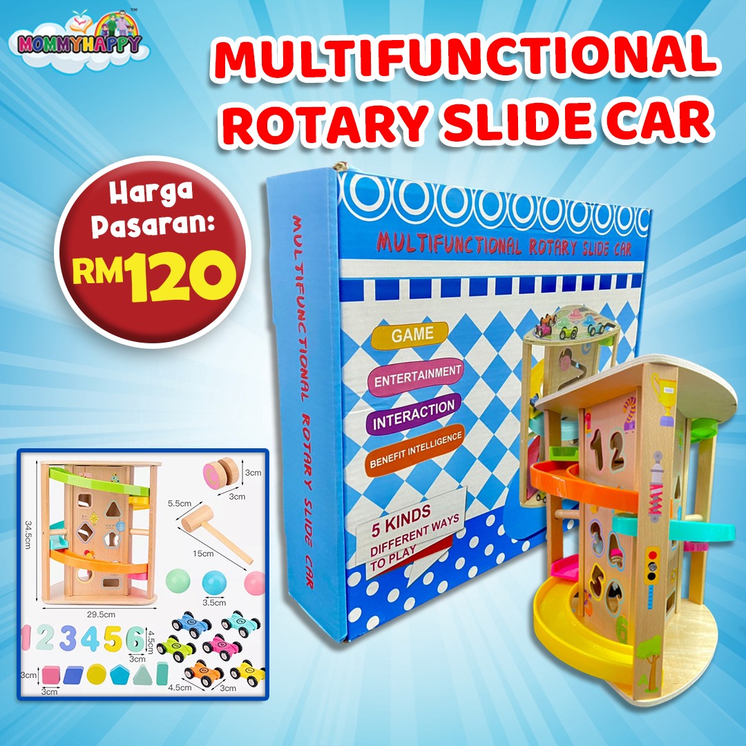 MULTIFUNCTIONAL ROTARY SLIDE CAR - MommyHappy