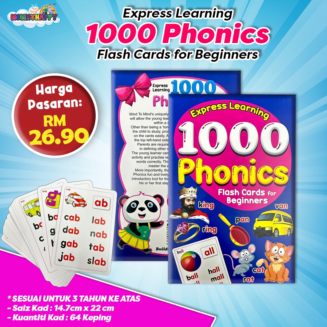 EXPRESS LEARNING 1000 PHONICS FOR BEGINNER - MommyHappy