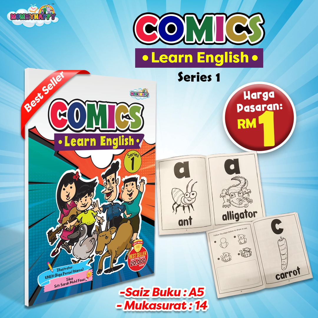 COMICS LEARN ENGLISH (SERIES 1) - MommyHappy