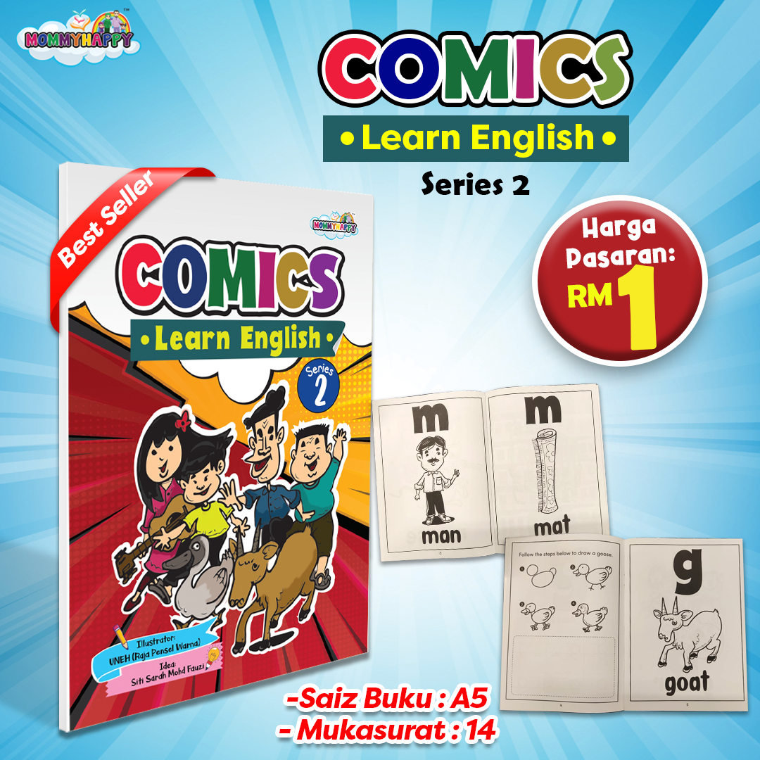 COMICS LEARN ENGLISH (SERIES 2) - MommyHappy