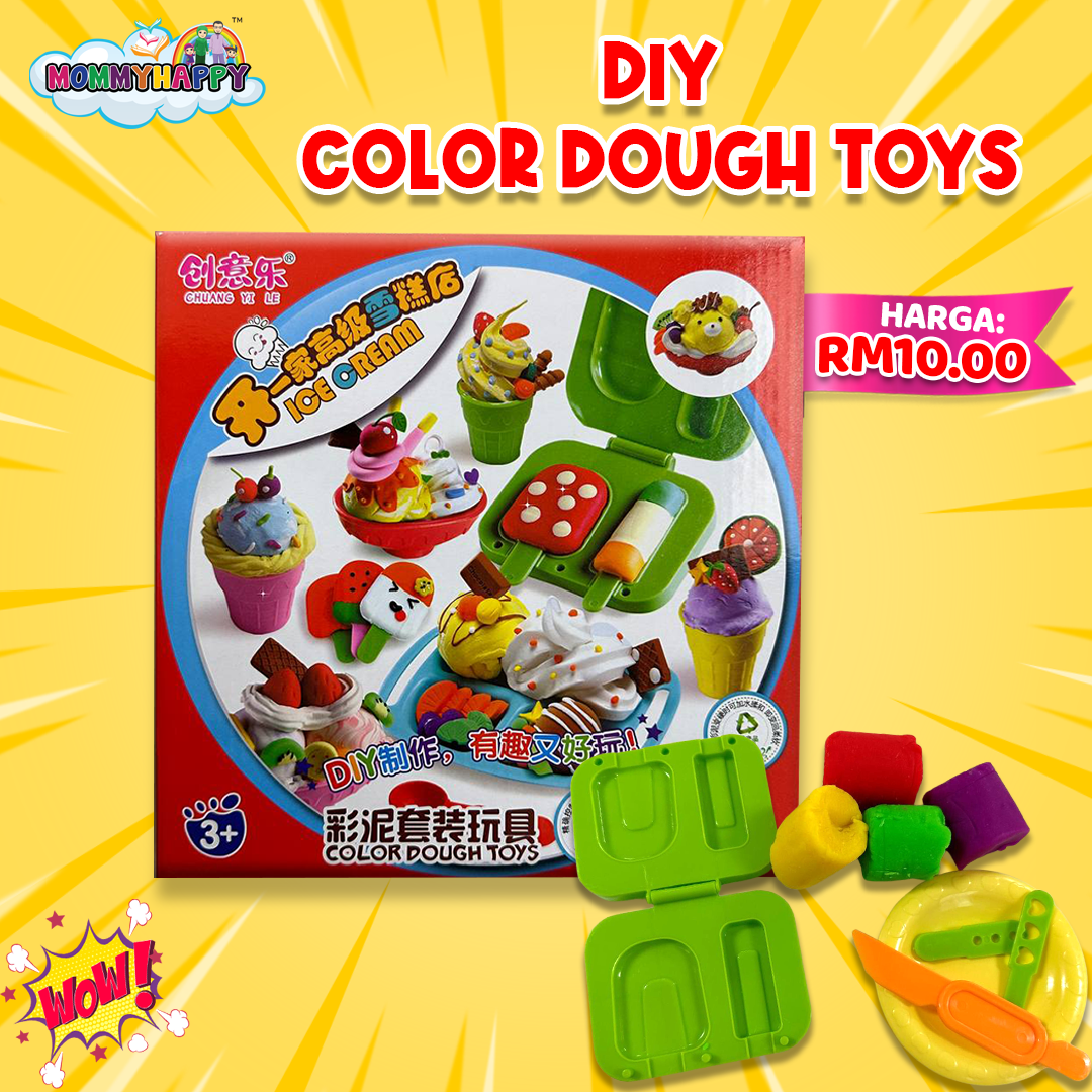 DIY COLOR DOUGH TOYS - MommyHappy