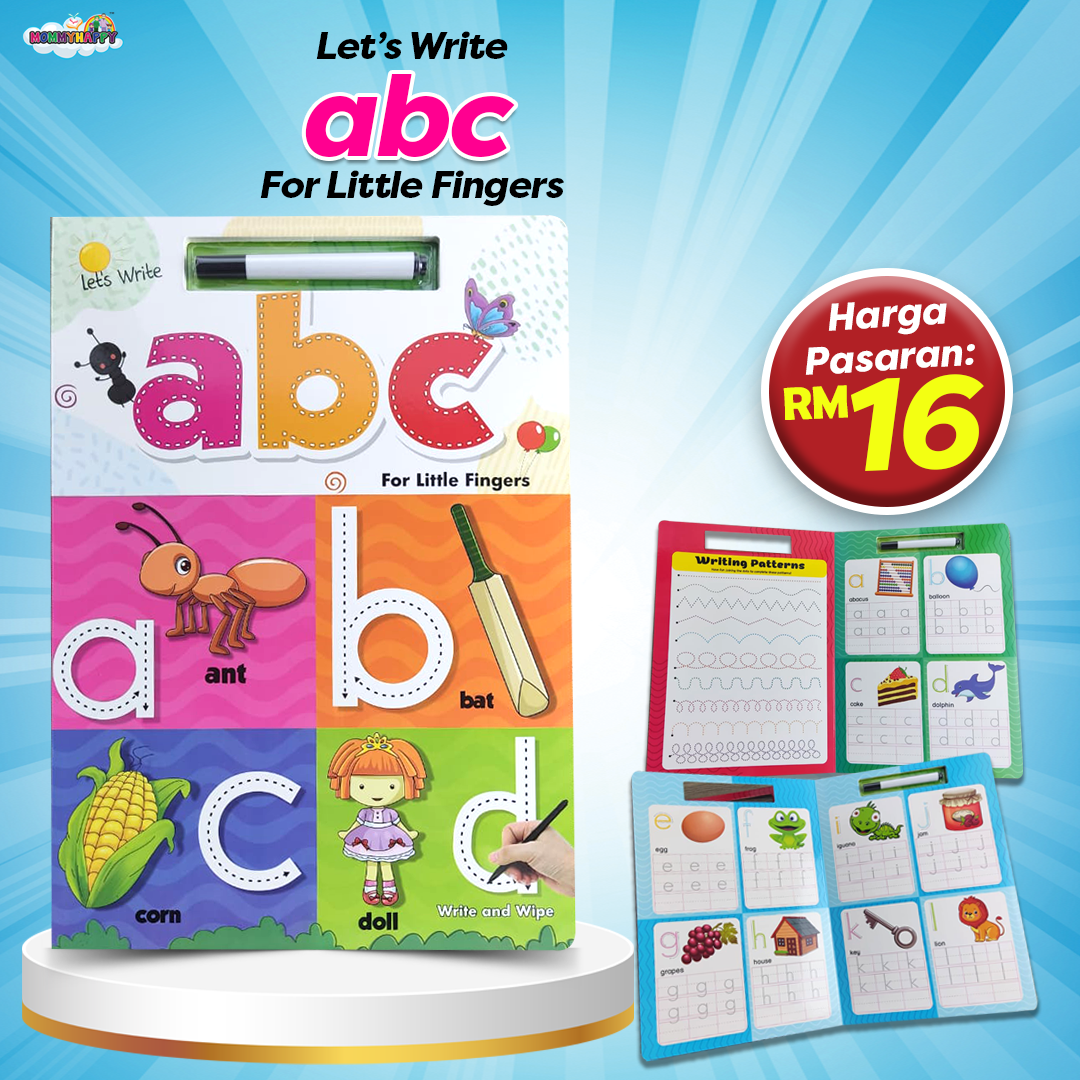 Let’s Write 123 & abc For Little Fingers – With Marker Pen – MommyHappy