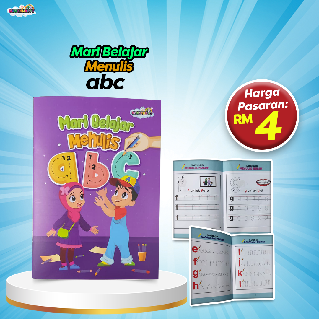 Mari Belajar Menulis abc - MommyHappy