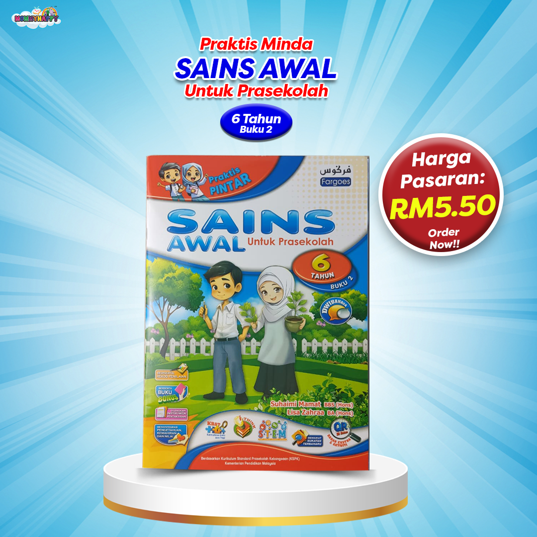PRAKTIS PINTAR - SAINS UNTUK PRASEKOLAH (6 TAHUN BUKU 2) - MommyHappy